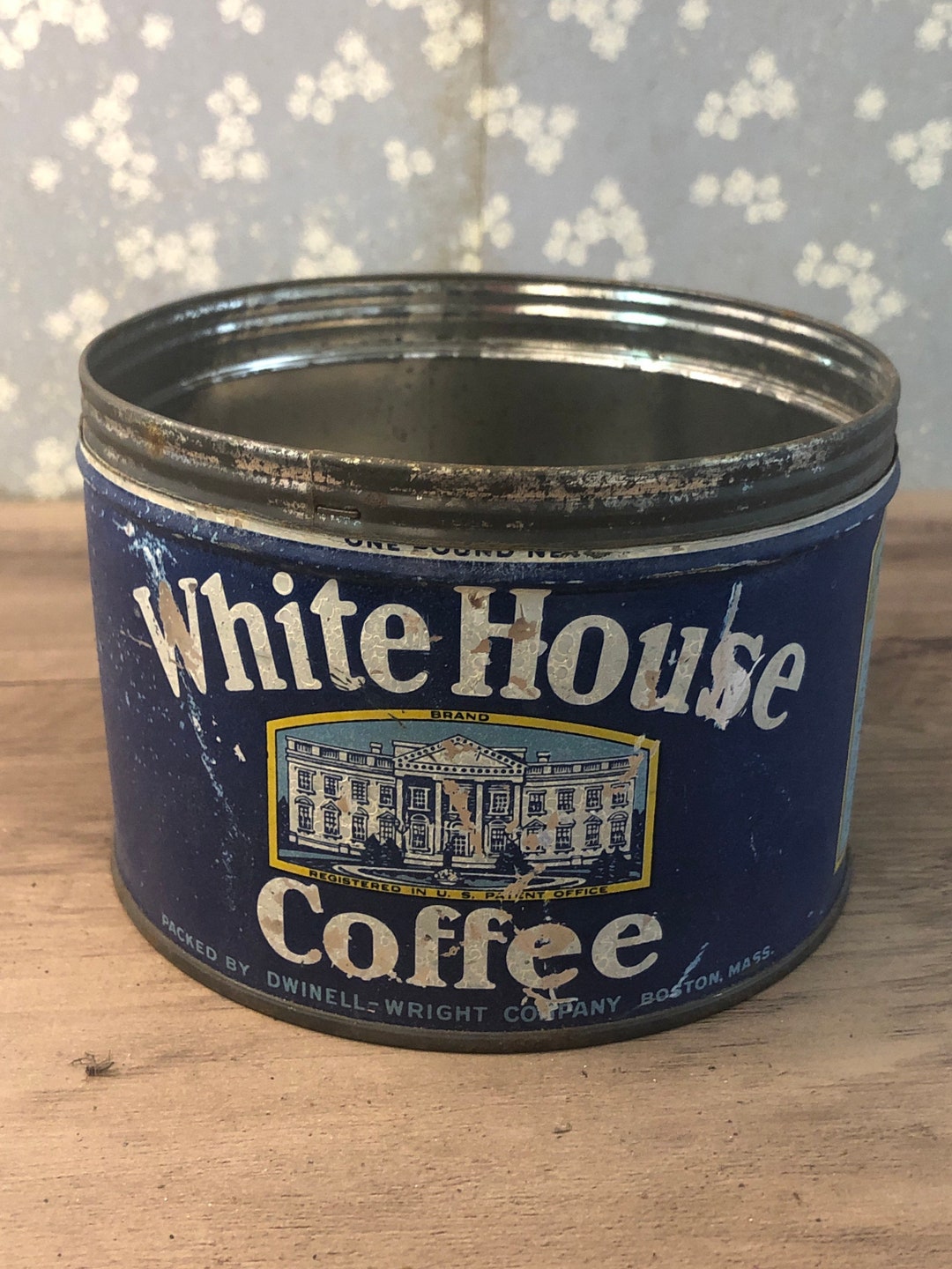 Vintage White House Brand Coffee Coffee Tin Can (D7) - Etsy