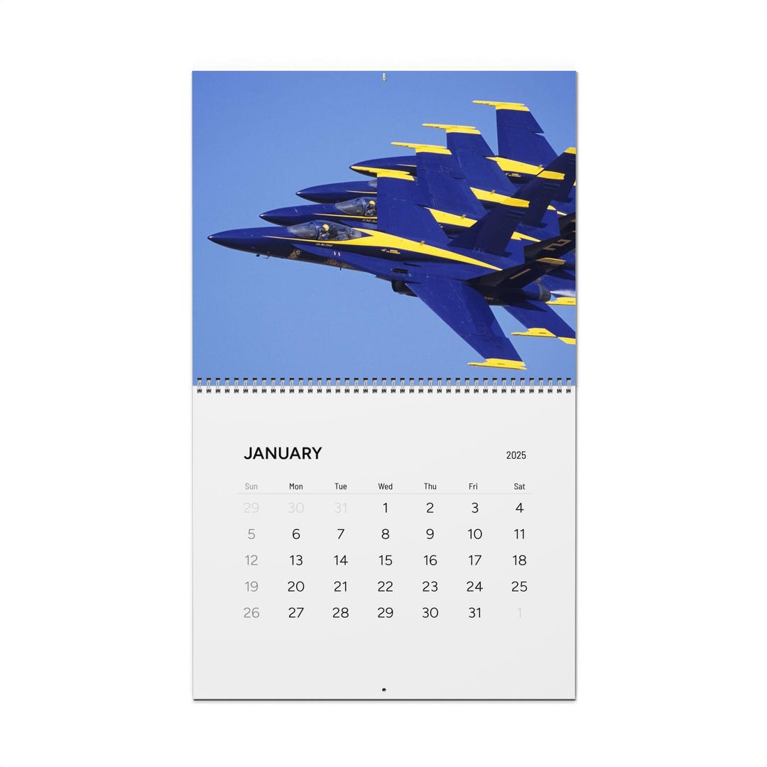 Navy Blue Angels Wall Calendars 2025 - Etsy