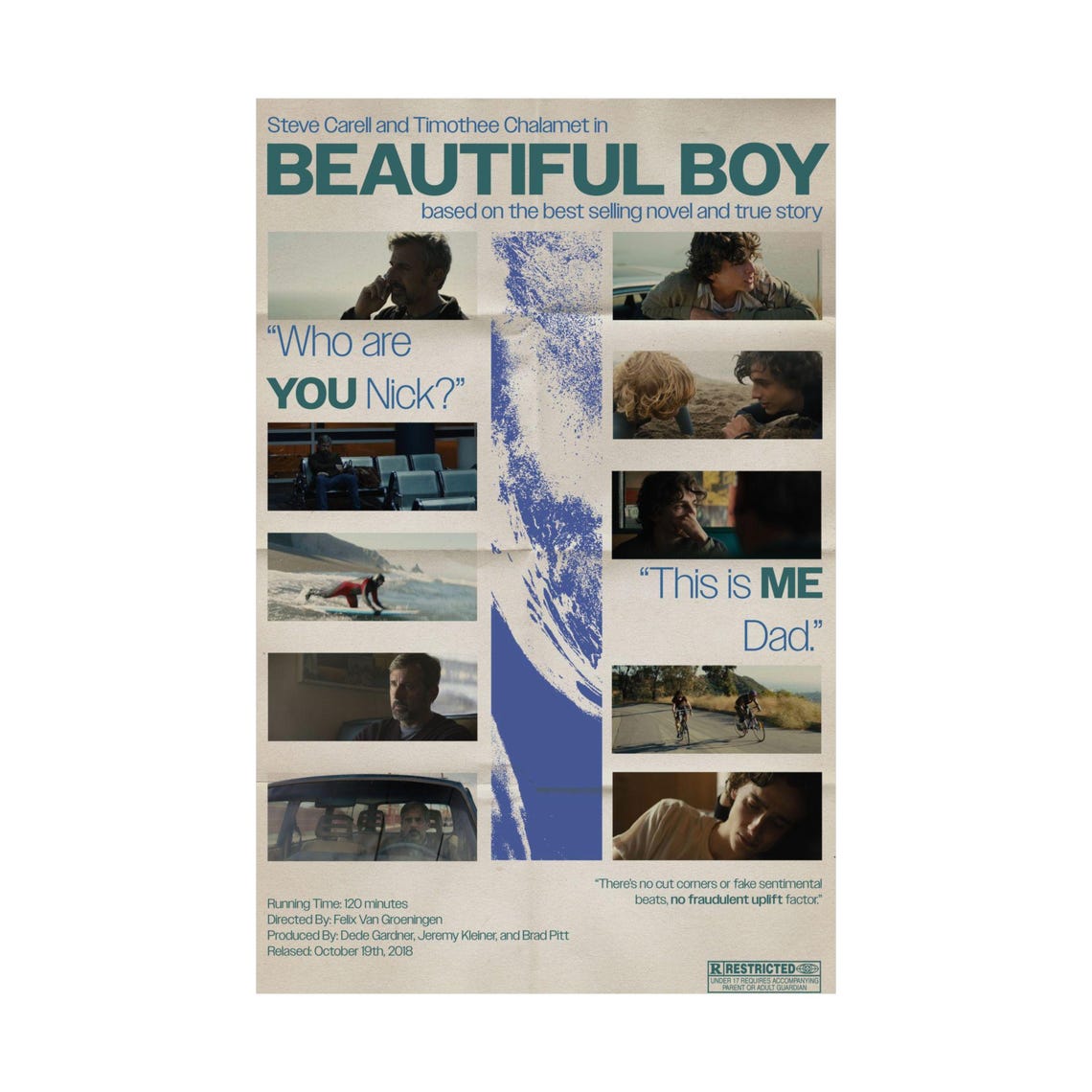 Matte Vertical Posters, Beautiful Boy Movie Poster, Home Decor, Wall ...