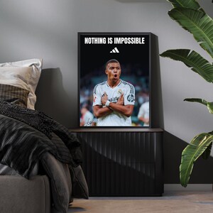 Kylian Mbappé Poster – Inspirational Football Wall Art With Quote ...