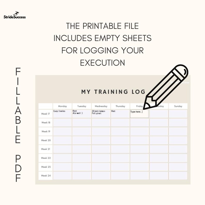 Printable 8-week Couch to 5k Training Plan for Beginners, A4 US Letter ...