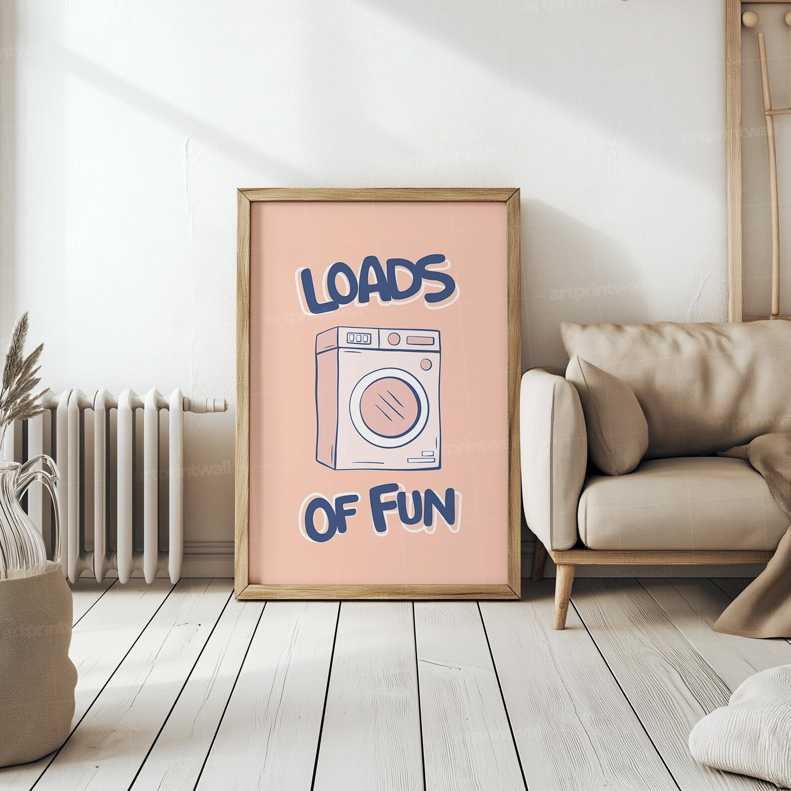Loads of Fun Print Laundry Room Decor Poster Funny Laundry Cute Quote ...