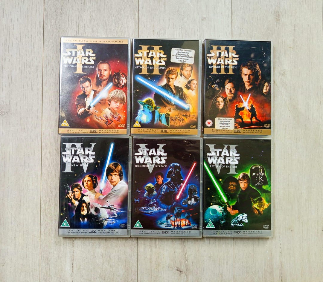 Star Wars DVD Collection: Complete 6-movie Set (episodes 1-6) + Bonus ...