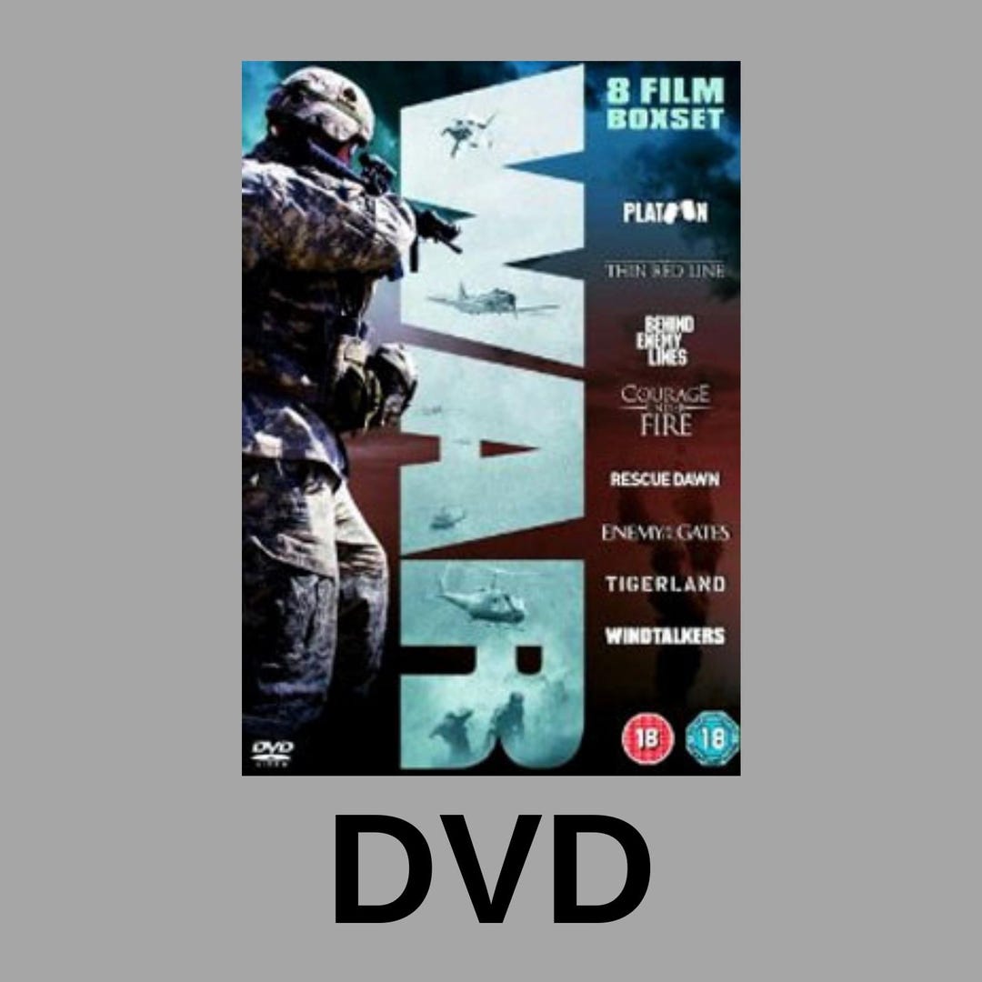 War Movie Collection: 8-film DVD Box Set - Classic Military Dramas - Etsy