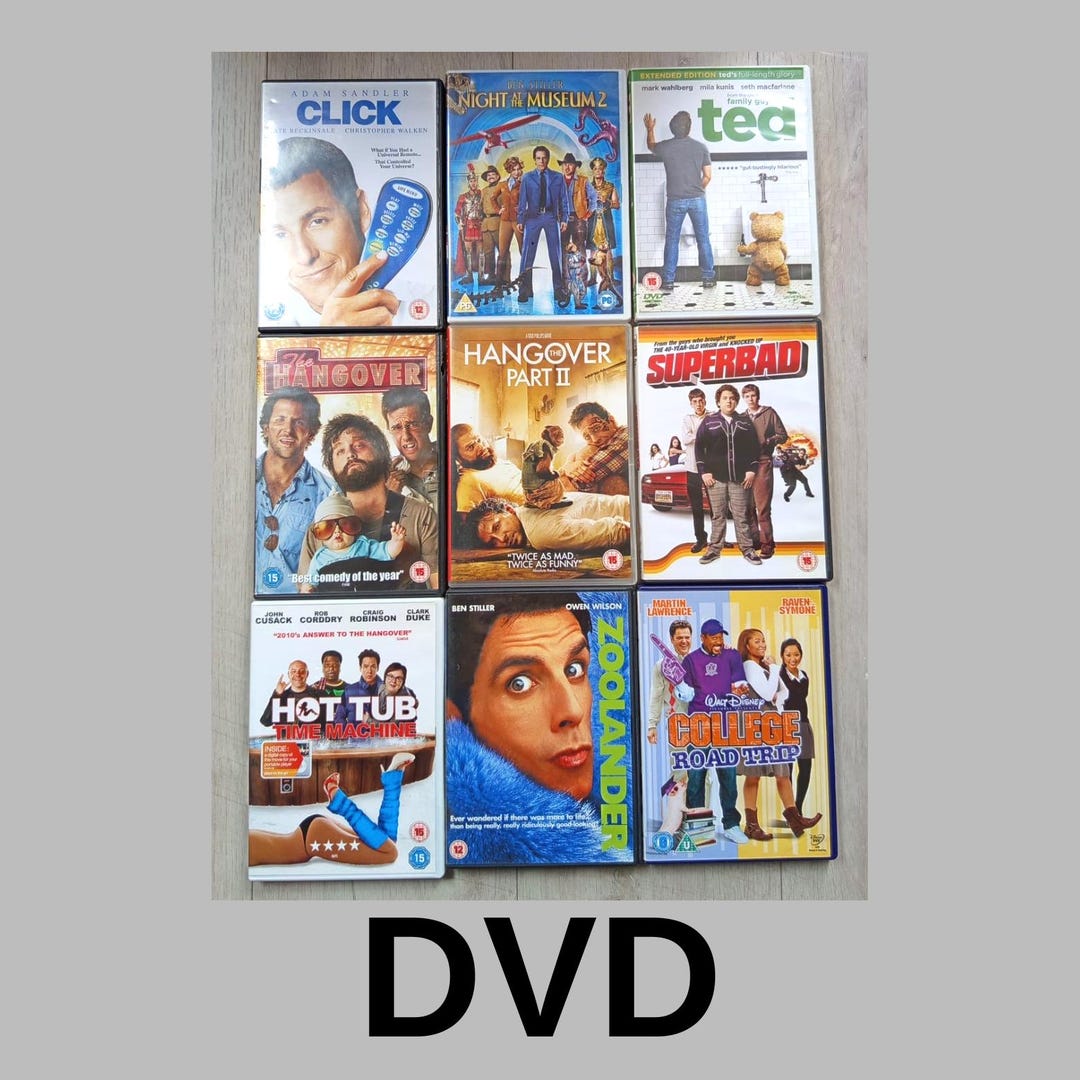 9-movie Comedy DVD Bundle – the Hangover 1-2, Zoolander, Superbad ...