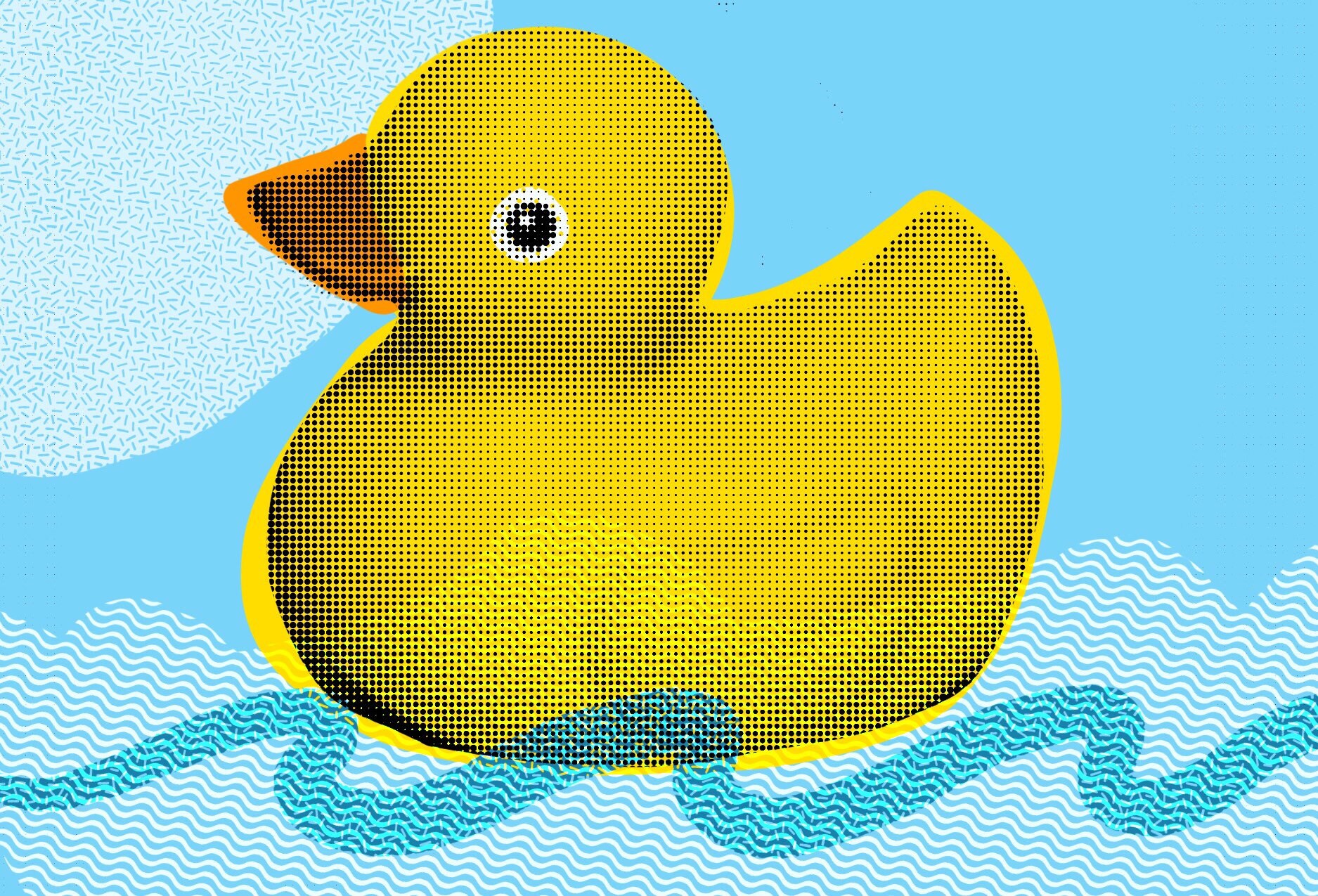 Rubber Ducky Postcards / Yellow Duck Postcards / Fun Art | Etsy