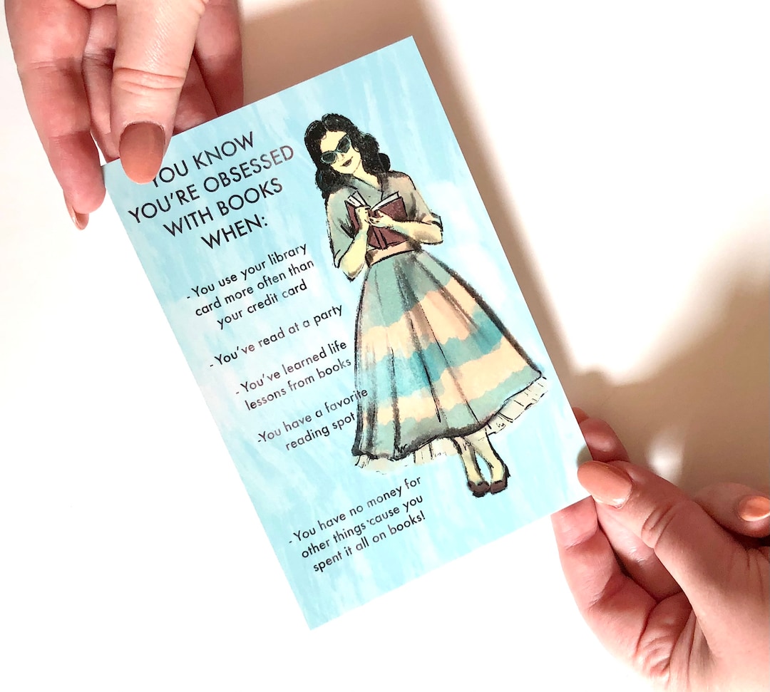 Book Obsessed: Book Lovers Postcards / Librarian Postcards ...
