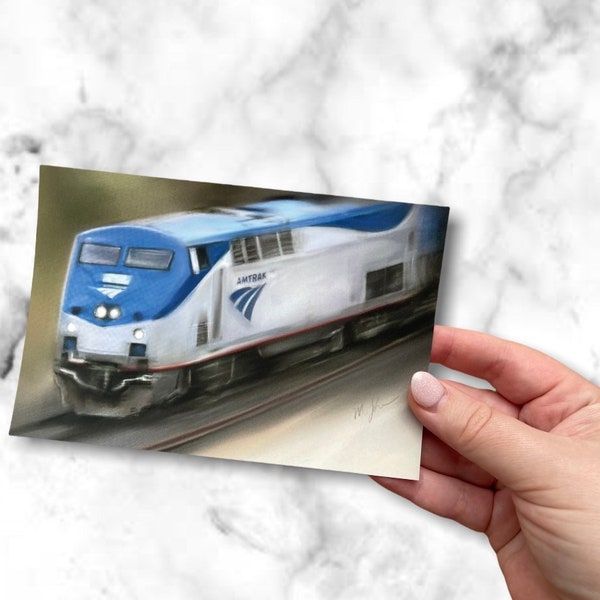Train Postcards - Etsy