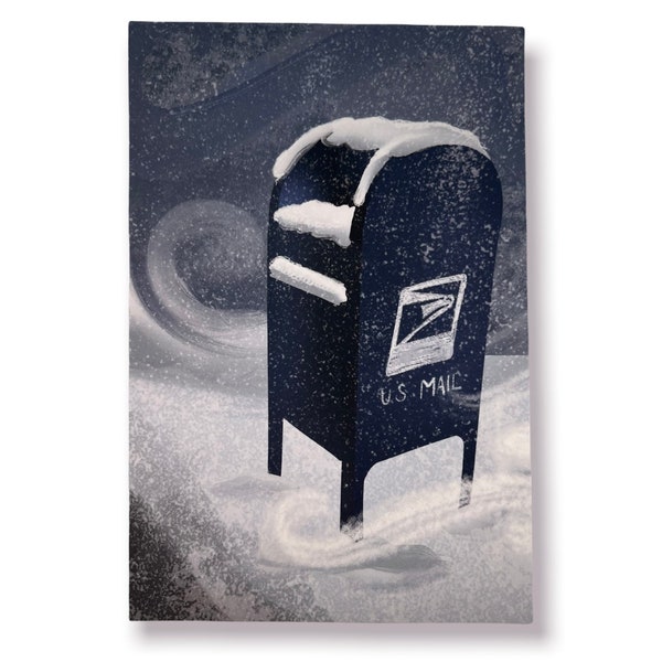 Usps Blue Mailbox - Etsy