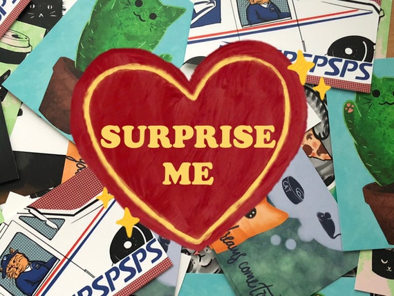 Surprise Me with Postcards /Get Random Postcards / Grab Bag | Etsy