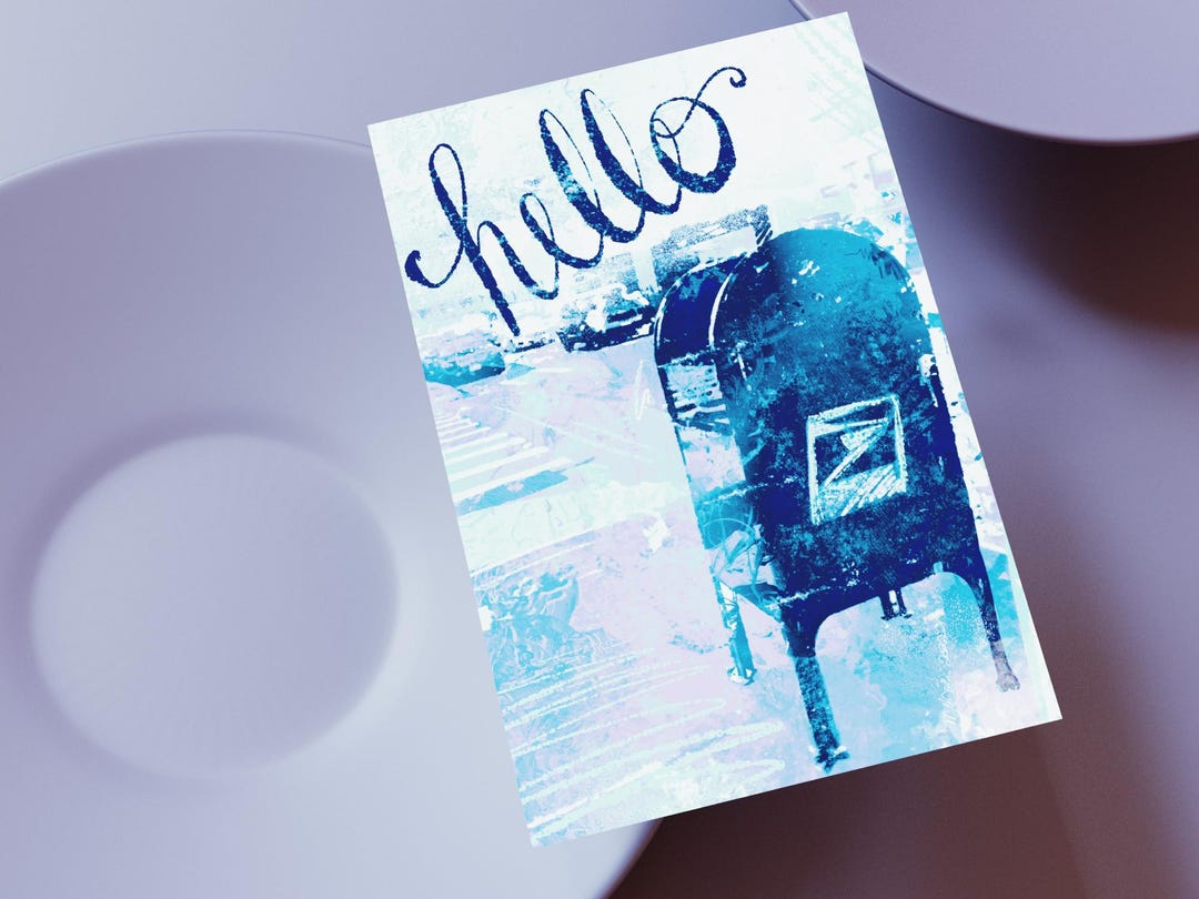 Hello Blue Mailbox Postcards / USPS Postal Themed Postcards for ...