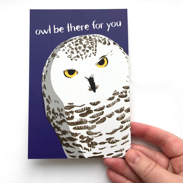 Owl Postcard - Etsy