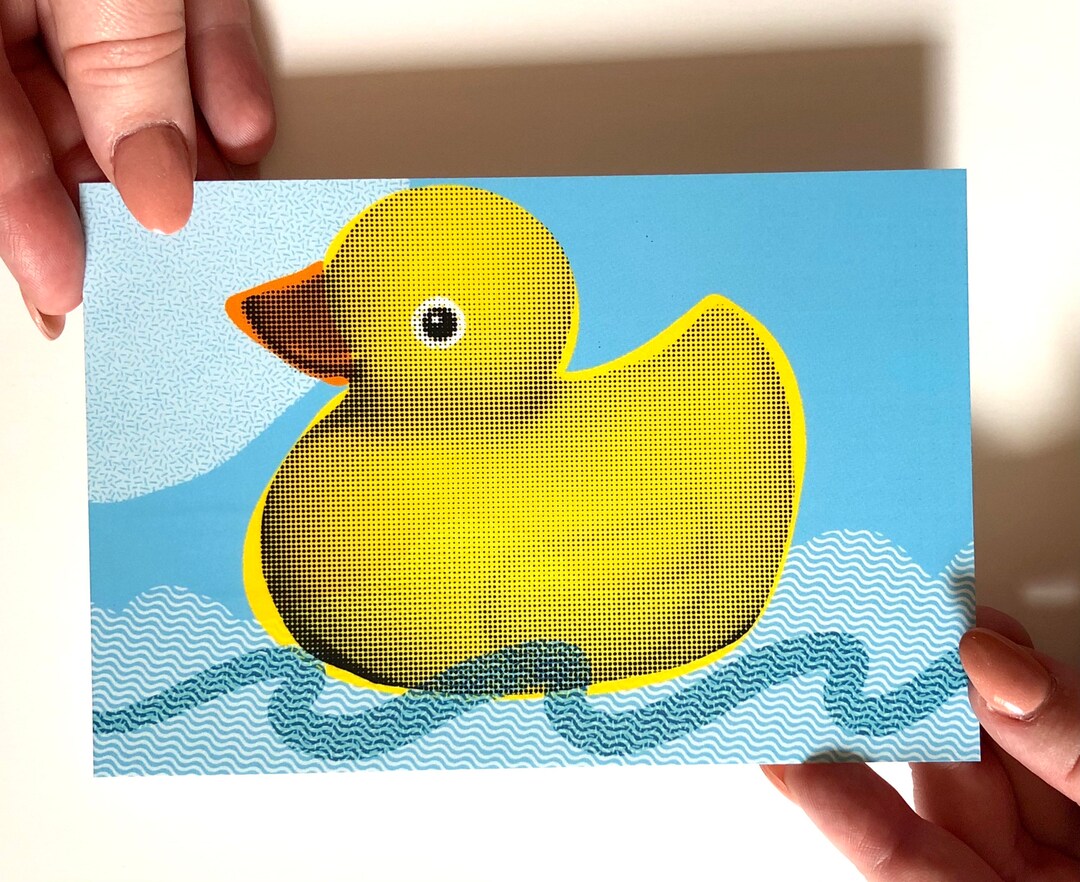 Rubber Ducky Postcards / Yellow Duck Postcards / Fun Art Postcards ...