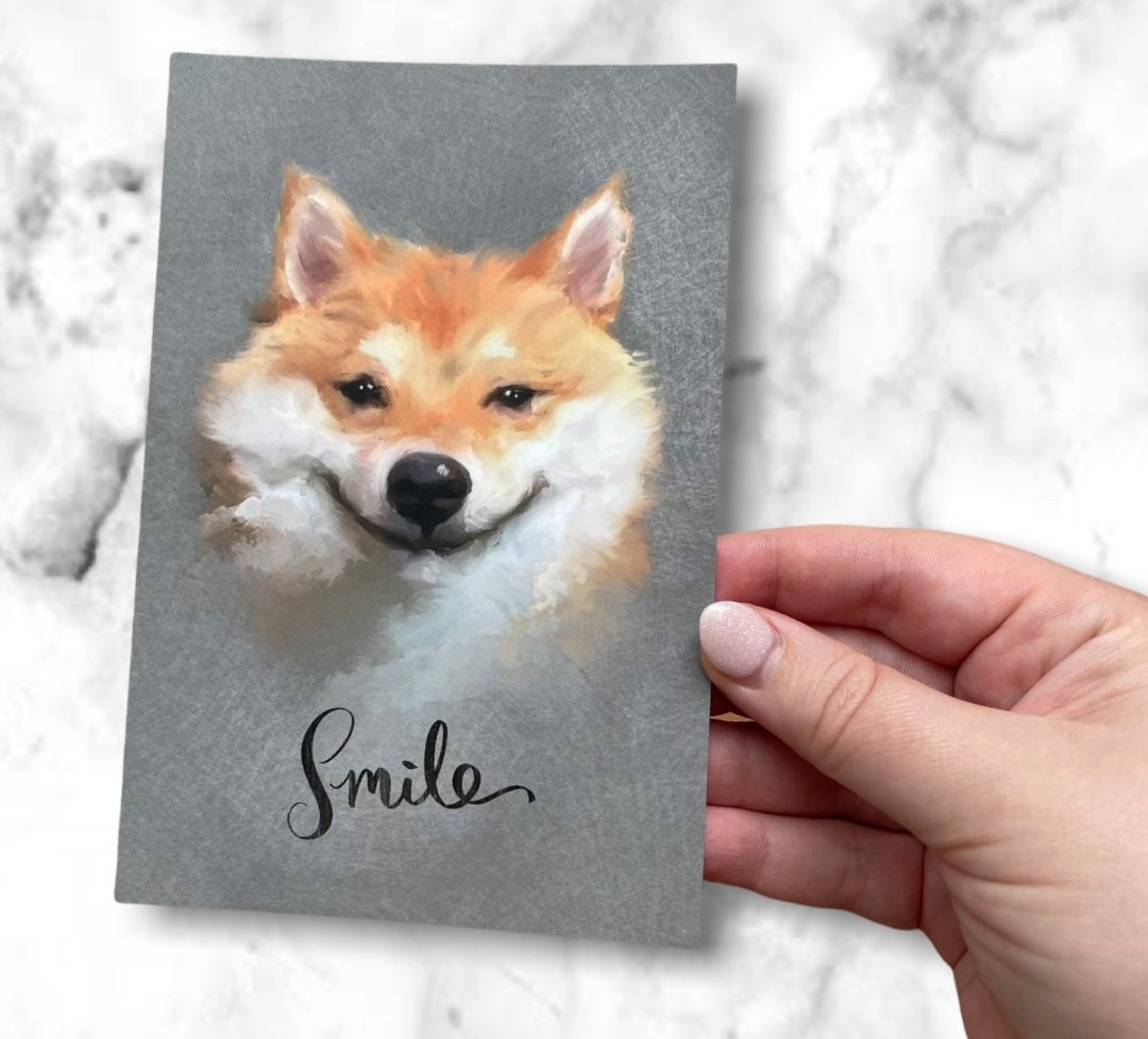 Dog Postcards - Smiling Dog Encouragement Cards / Smile Cards / Cards ...