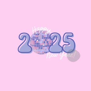 Groovy New Year PNG Download - Etsy