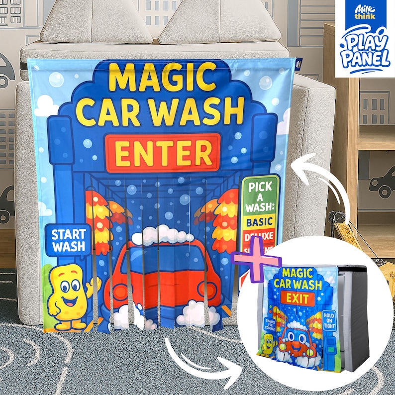 Car Wash Play Panel – Interactive Play Couch Cover for Nugget - Etsy