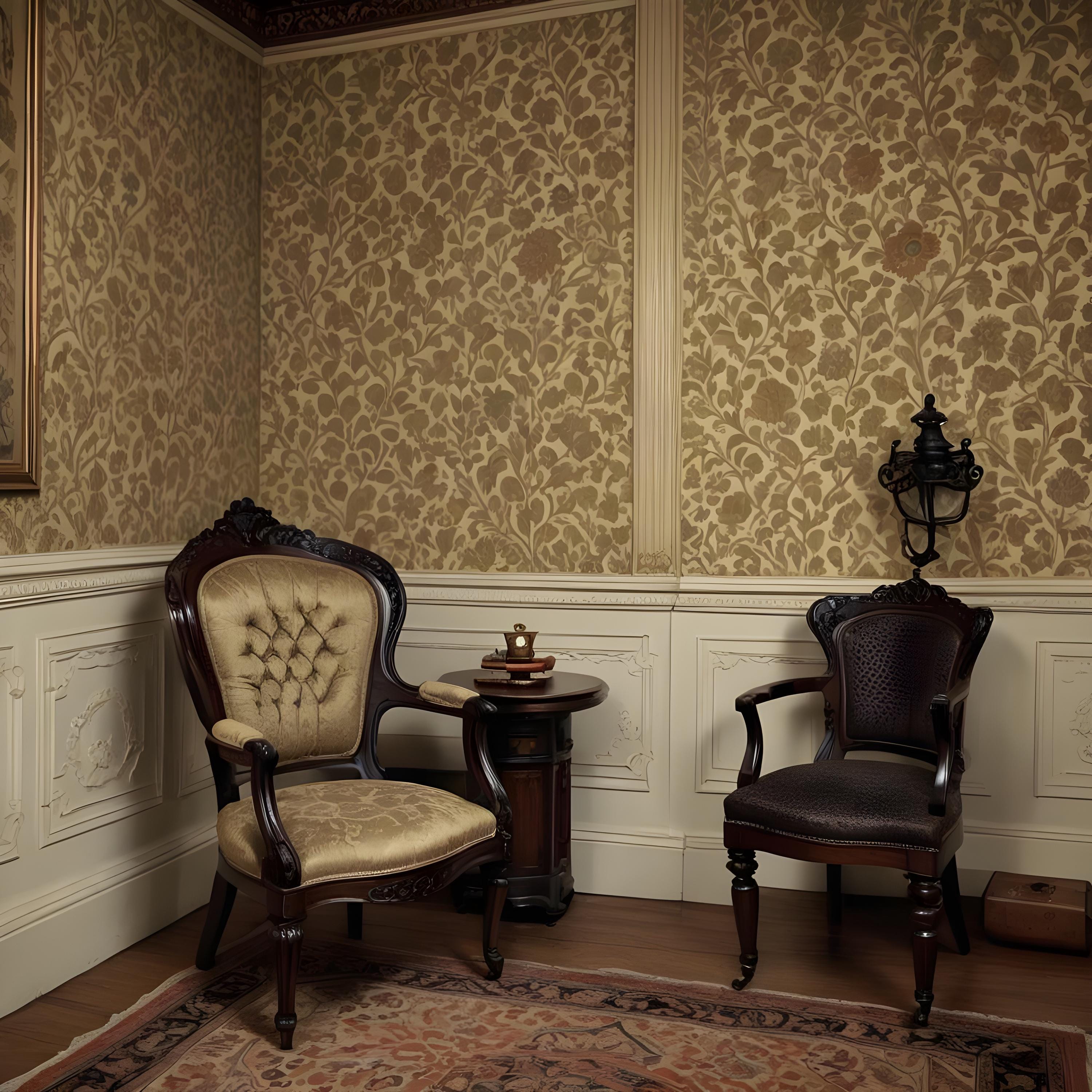 Backdrop, Mockup, Wallpaper, Vintage Victorian Hall, Parlor, Background ...