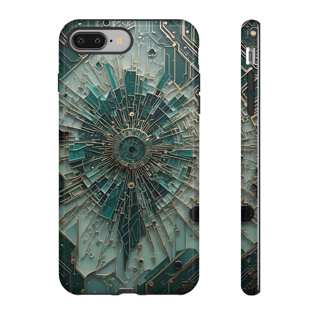 Tough Cases Shattered Glass Circuit Board Phone Case, Cool & Fun Design ...
