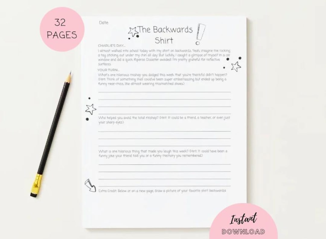 32 Funny Printable Worksheets and Prompts for Kids and Preteens ...