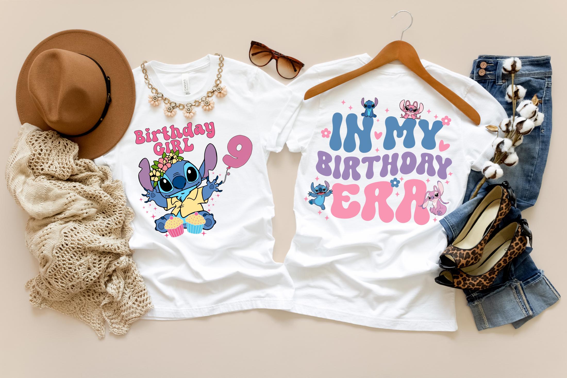 Disney Stitch Kids Birthday Ready to Press,disney Stitch DTF Transfer,disney Birthday DTF Print ...