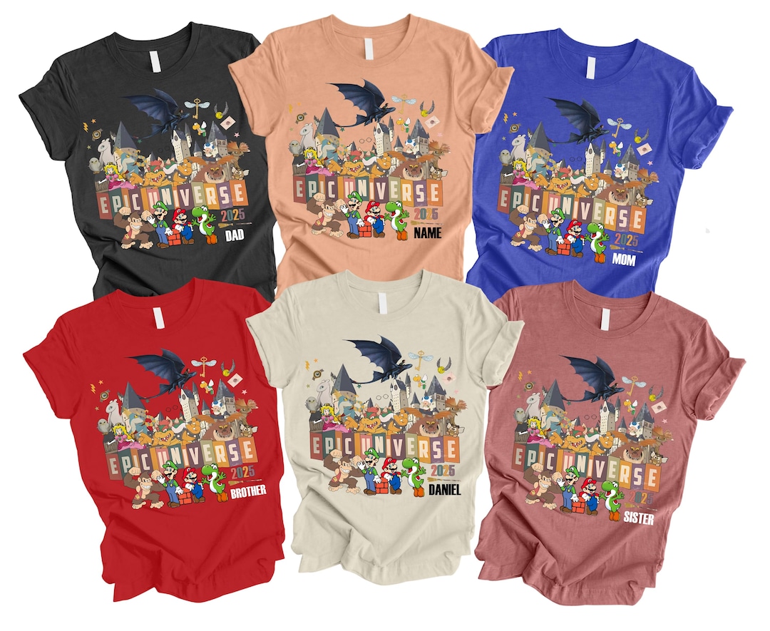 Custom Epic Universe 2025 Shirt, Epic Universe 2026 Family Matching ...