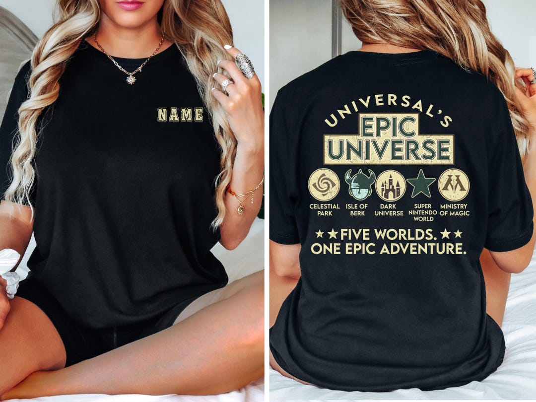 Comfort Colors® Epic Universe Shirt, Retro Theme Park Tee, Epic ...