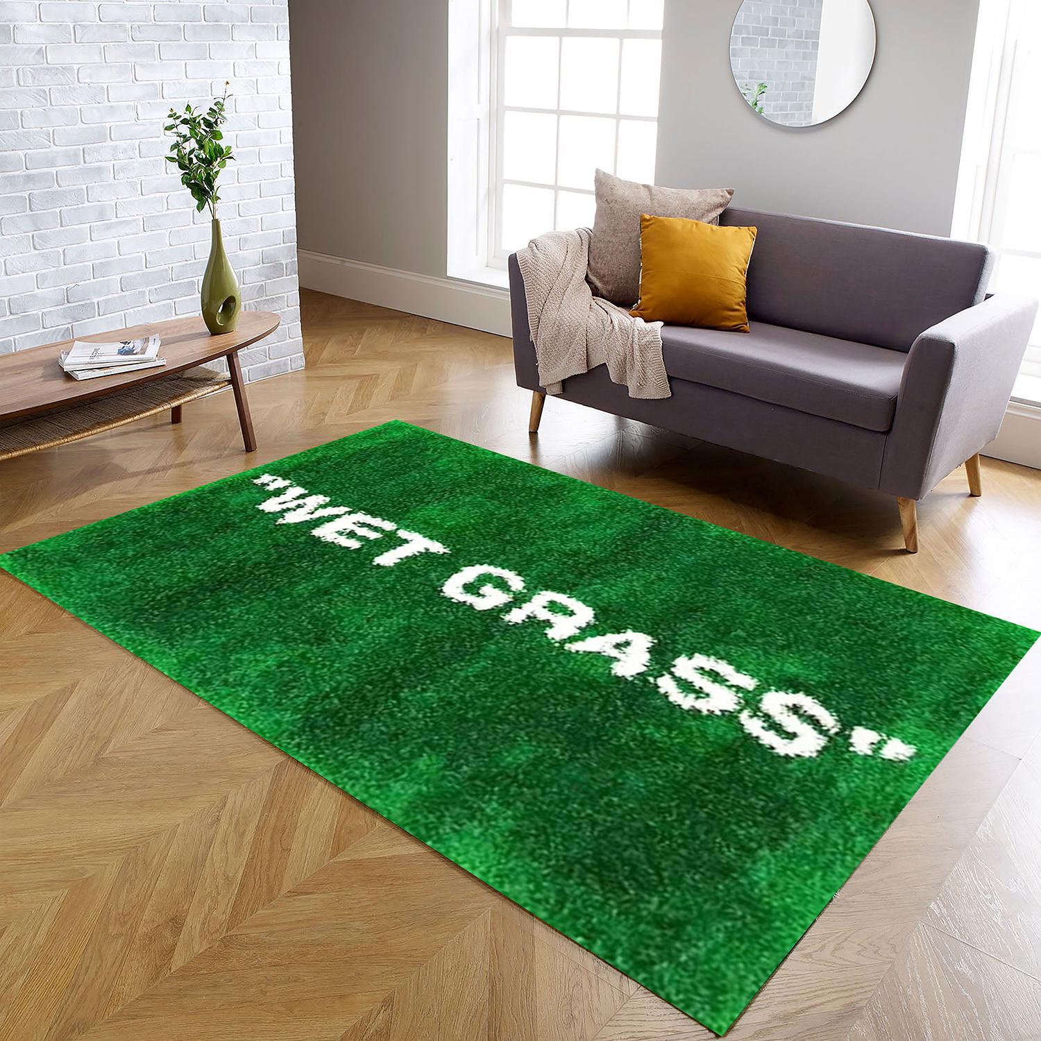 Vibrant Green Grass, Wet Grass,wet Grass Carpet,wet Grass Rug,wet Grass ...