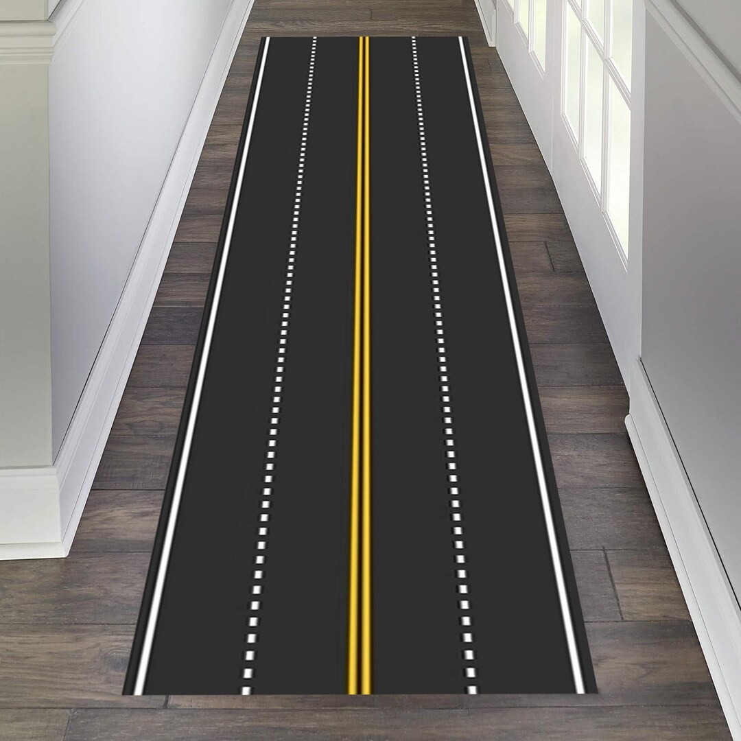 Formula 1 Inspired Rug, Gaming Room, Race Track Rug, Speedway Themed ...