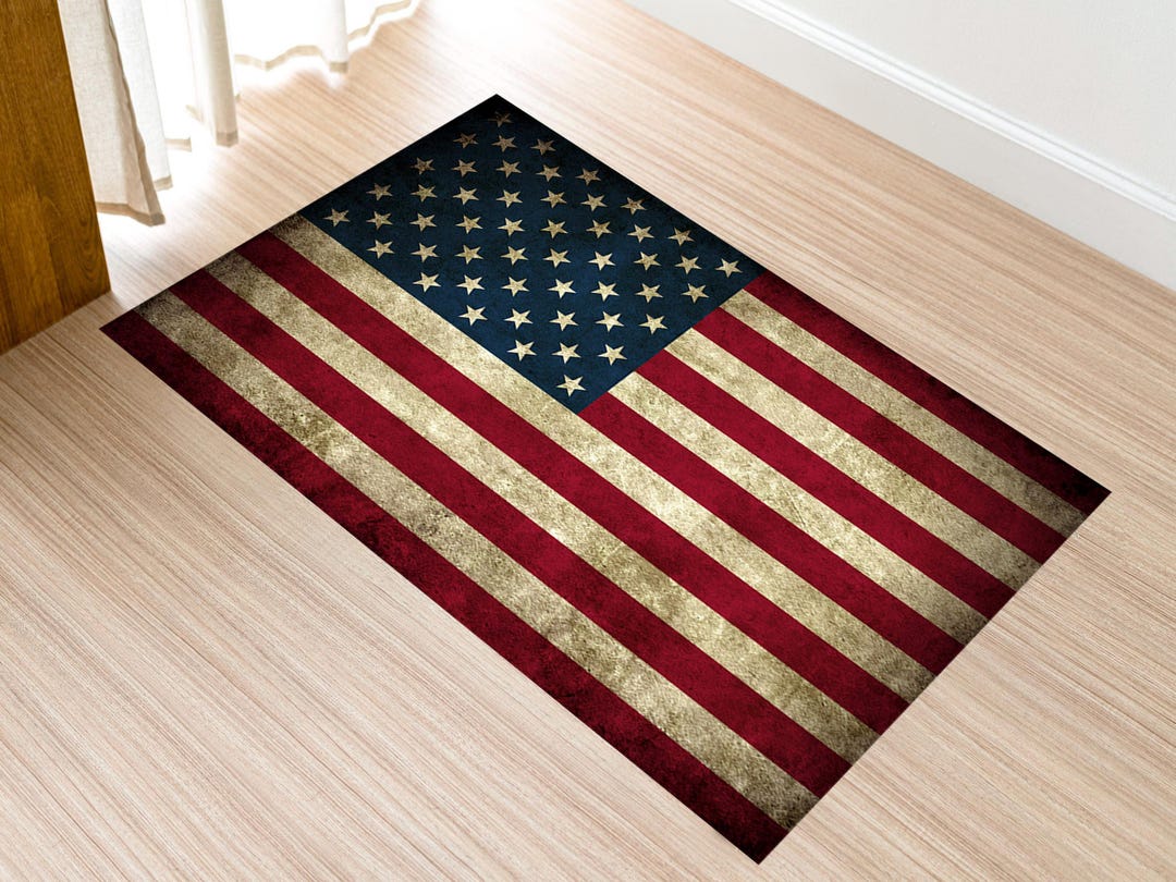 American Flag Rug, USA Flag Rug, Eagle Rug, USA Flag Decor, Home Decor ...