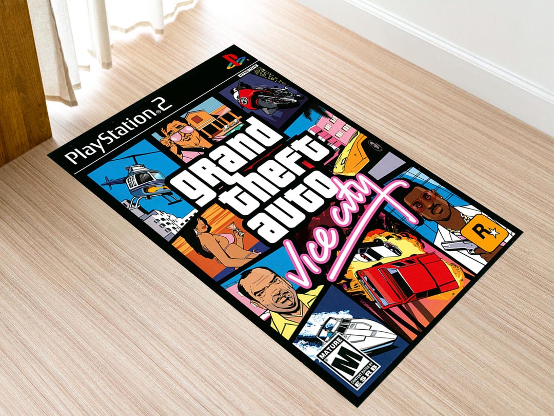 GTA 5 Rug, Grand Theft Auto Rug, Gaming Room Rug, Home Decor Rug ...