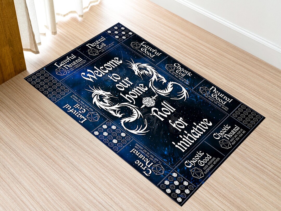 Nerd Decor Rug,dragon Rug, Dice Rug,dungeons Dragons Rug,rpg Rug ...