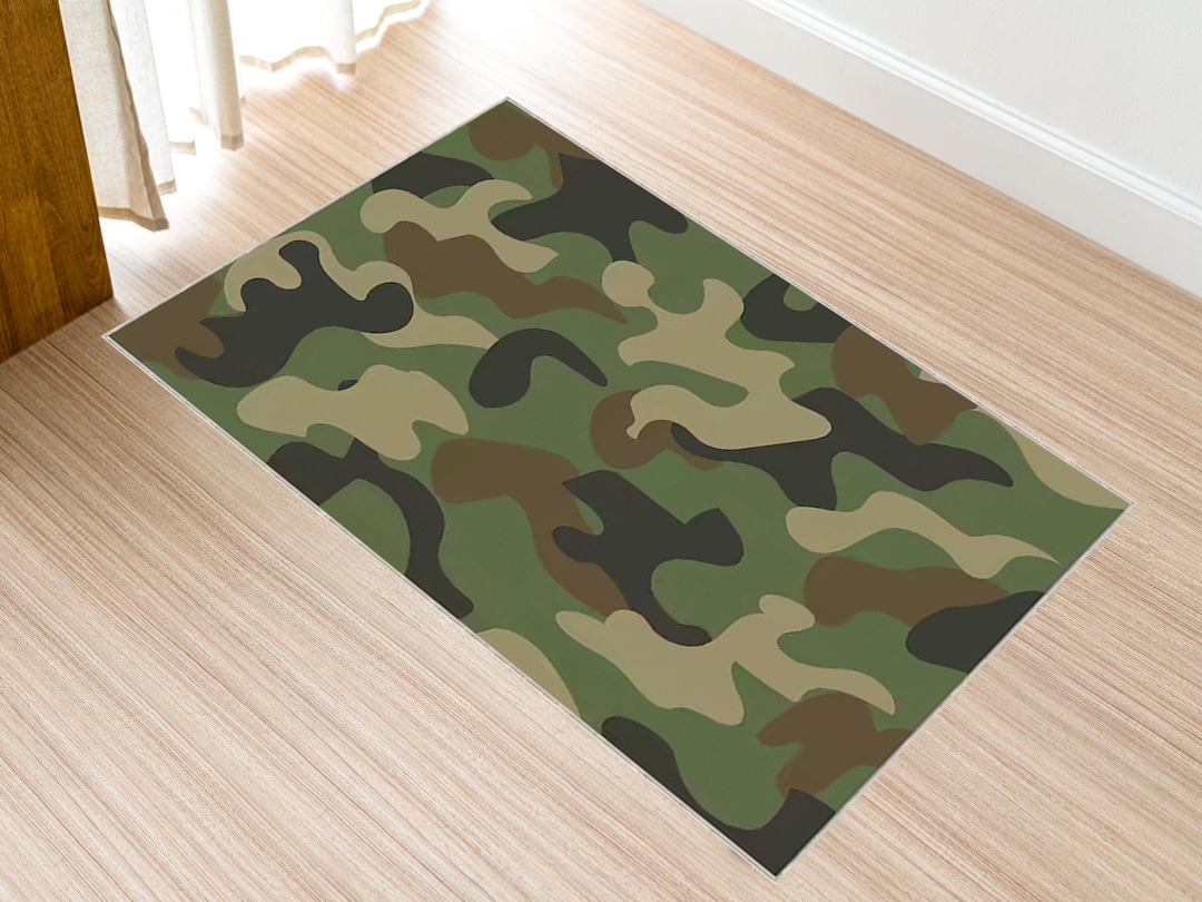 Soldier Home Rug, Camouflage Area Rug, Camo Rug, Camo Carpet, Army Home ...