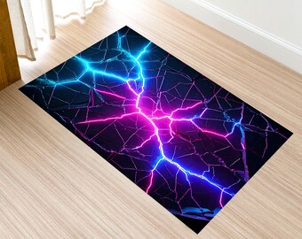 Cracked Game Zone Rug, Gamer Room Floor Mat, Video Game Theme Carpet ...