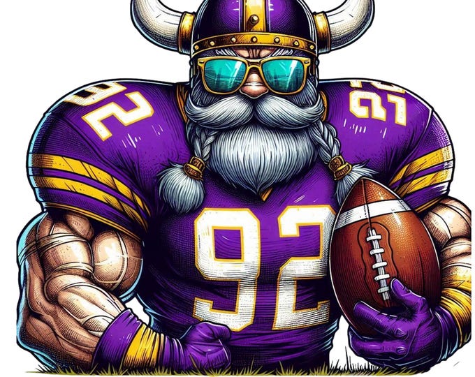 Minnesota Football Viking Mascot PNG - Game Day Design (digital ...