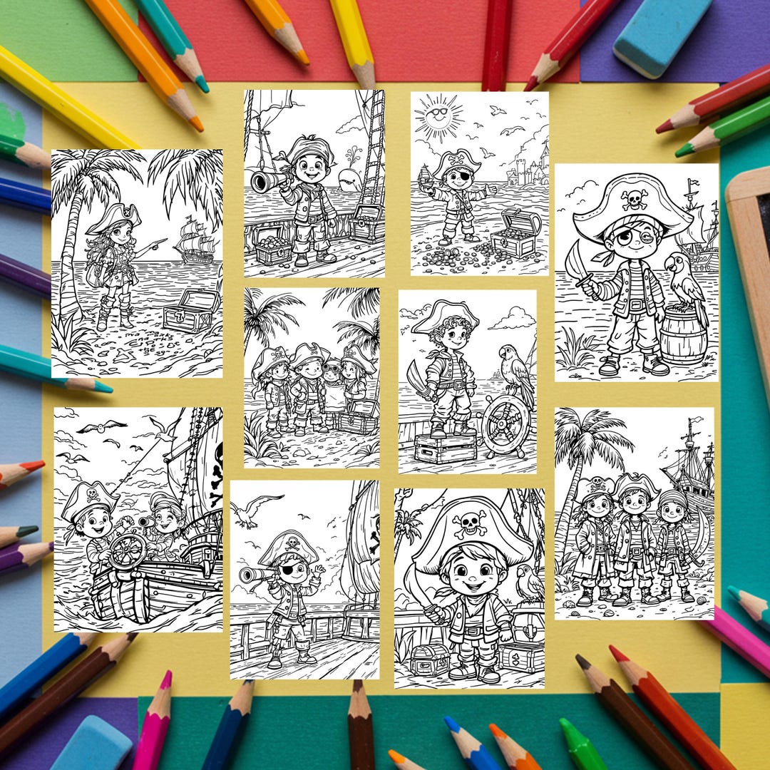 Printable Pirate Coloring Pages for Kids, Boys, Girls, and Teens ...