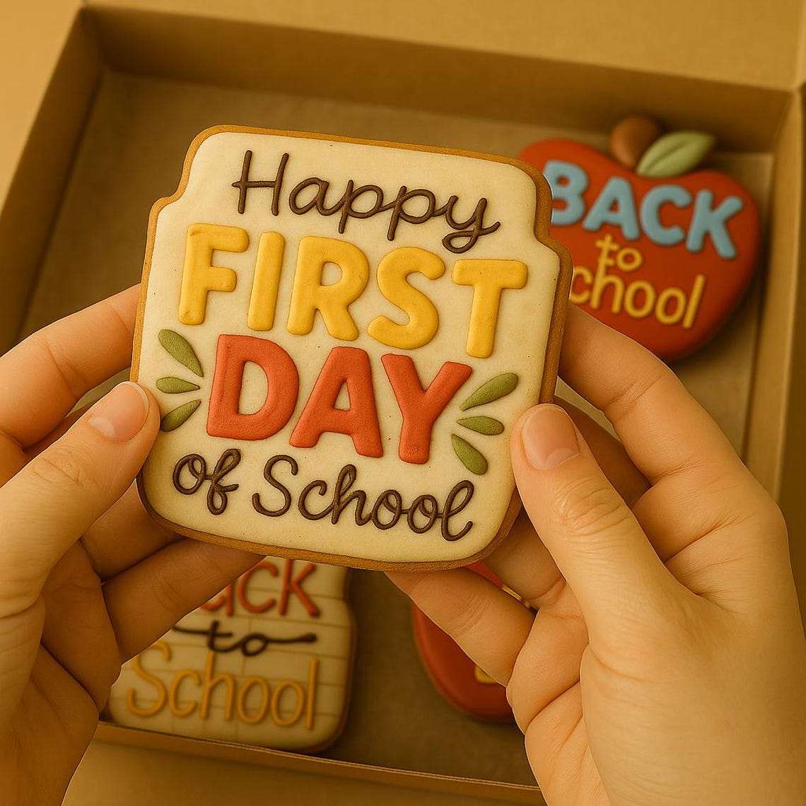 Back to School Royal Icing Cookies – First Day of School Decor ...