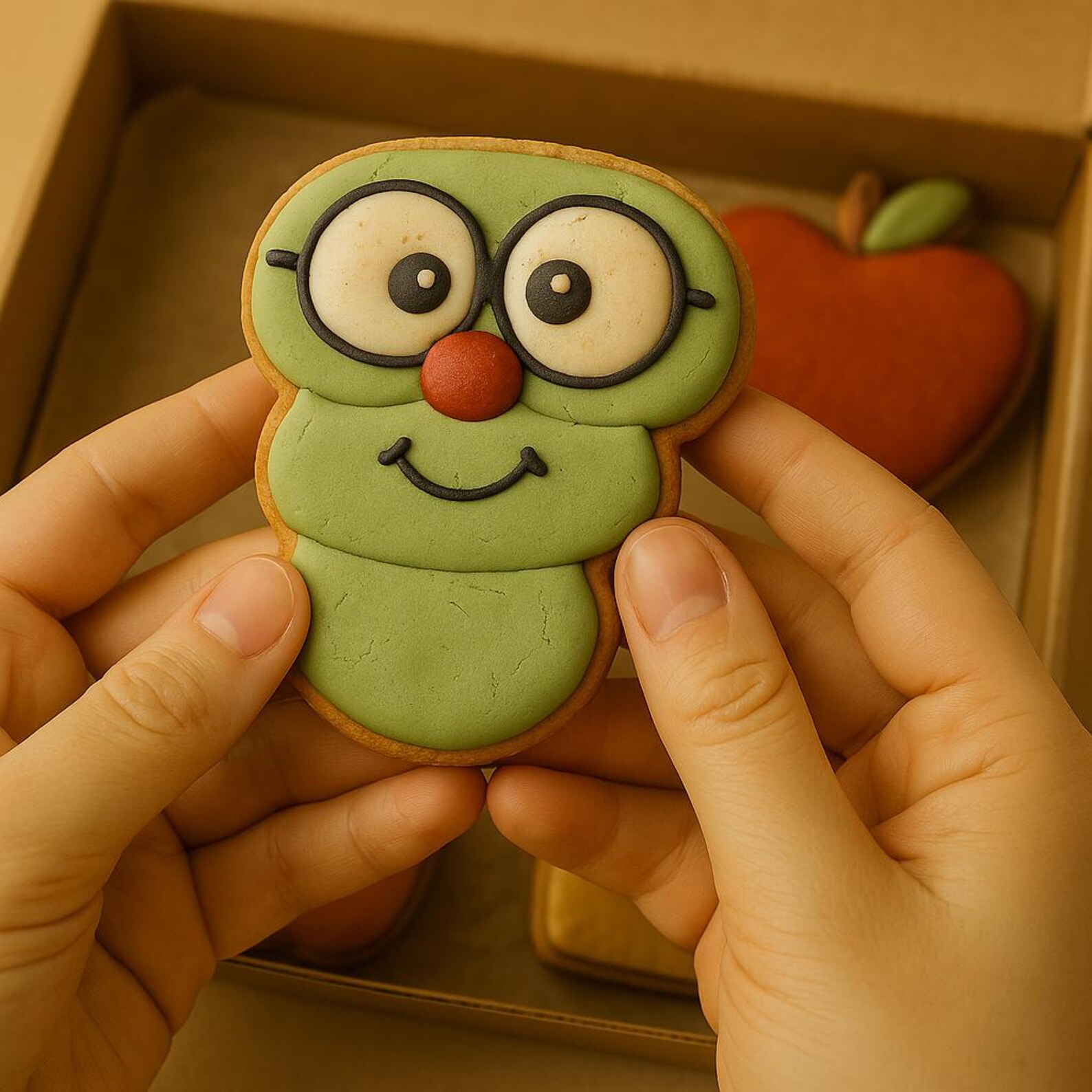 Back to School Cookies Set – Pencil, Bus, Apple, Bookworm Royal Icing ...