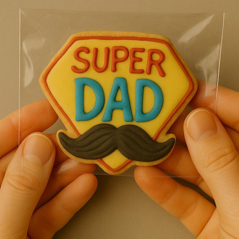 Super Dad Cookies: Father's Day Royal Icing Gift - Etsy