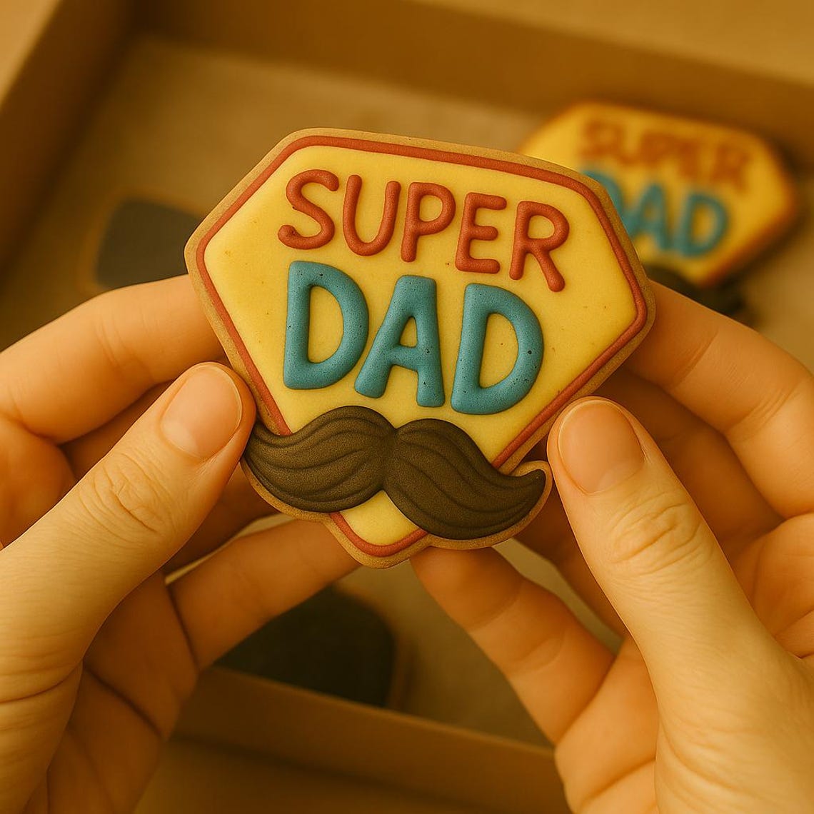 Super Dad Cookies: Father's Day Royal Icing Gift - Etsy