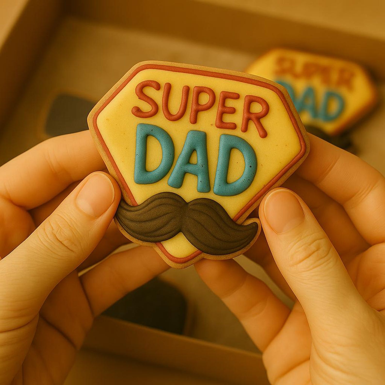 Super Dad Cookies: Father's Day Royal Icing Gift - Etsy