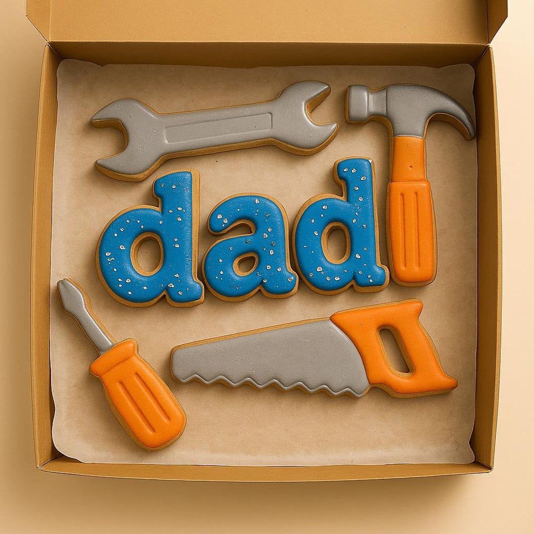 Toolbox Dad Cookies – Father’s Day Sugar Cookies With Royal Icing Tools ...