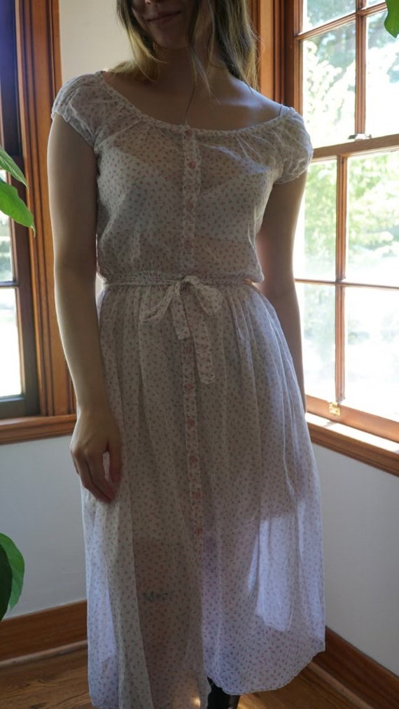 1970s Foxy Lady Dress/ Rare Vintage/ Size Medium - Gem