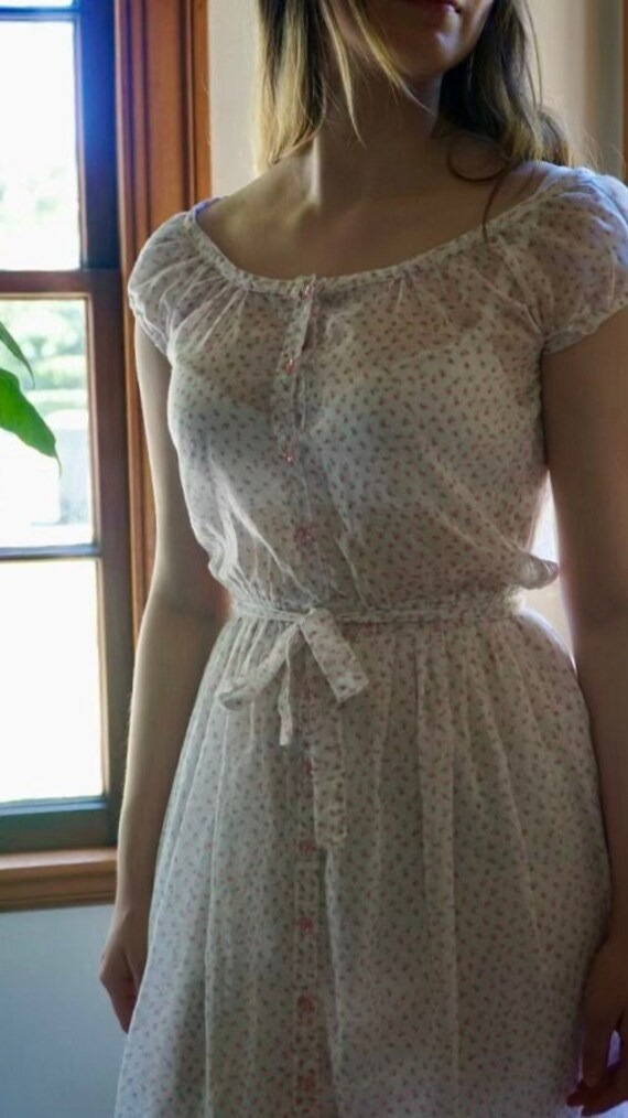 1970s Foxy Lady Dress/ Rare Vintage/ Size Medium - Gem