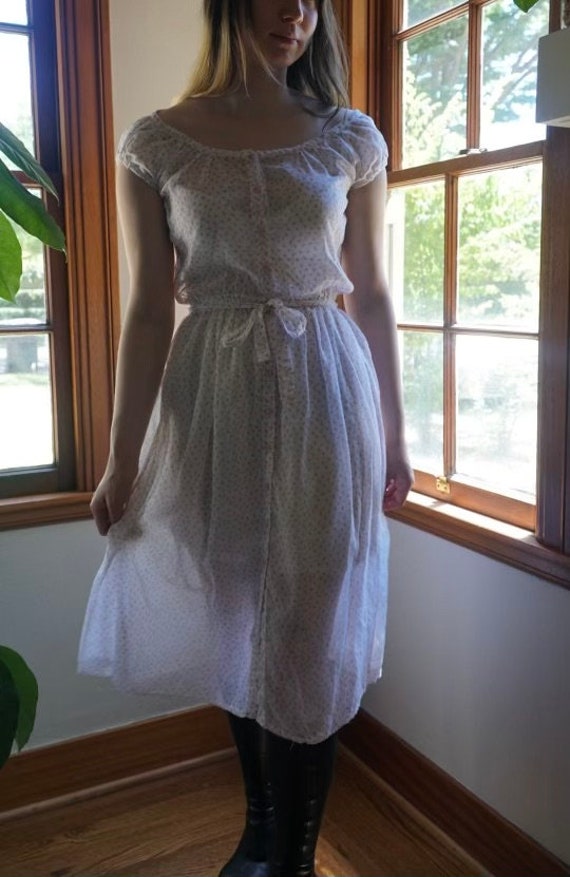 1970s Foxy Lady Dress/ Rare Vintage/ Size Medium - Gem