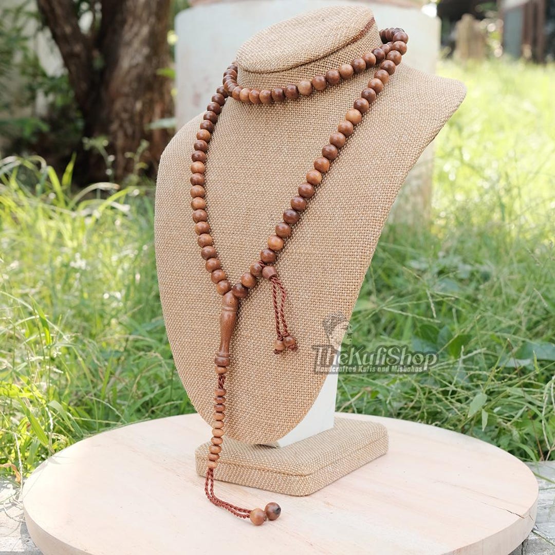 Ironwood Handcrafted Islamic Misbaha 8mm Round Beads Indonesian Stigi ...