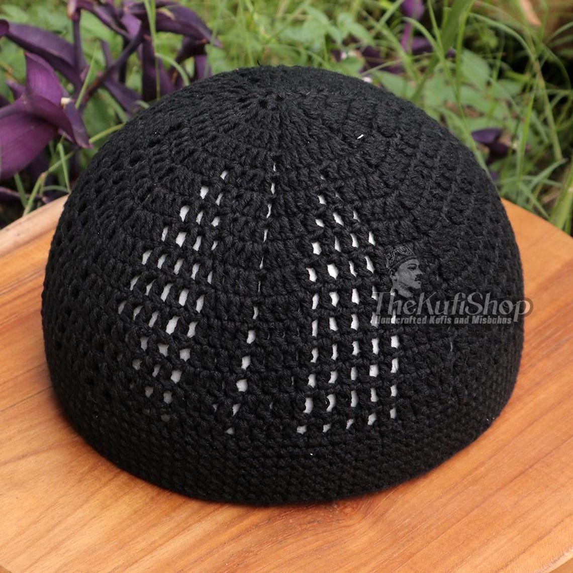 Muslim Black Kufi Skull Cap - Soft-cotton Islamic Prayer Beanie ...