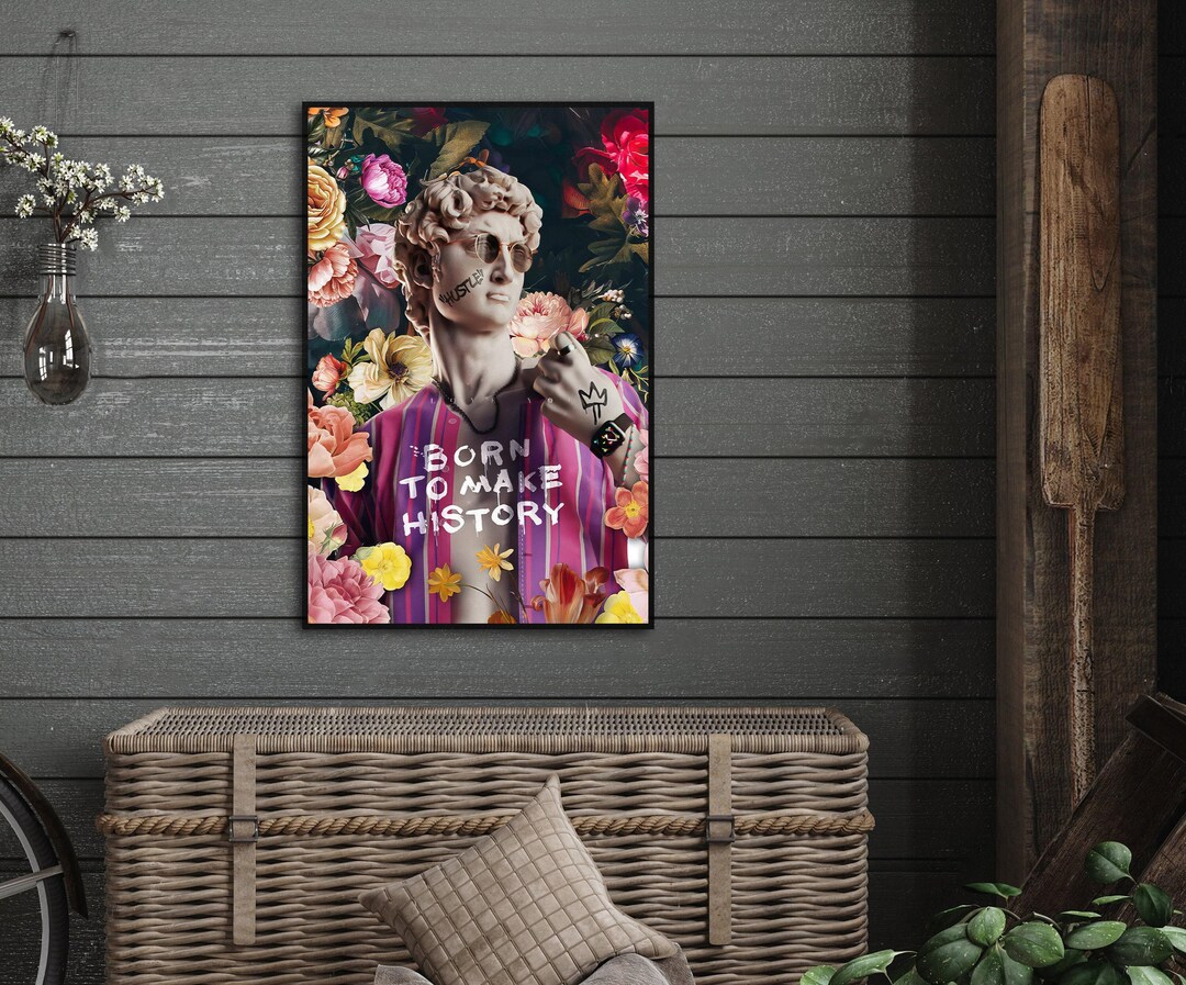 David of Michelangelo Contemporary Art Wall Art Motivational Quote ...