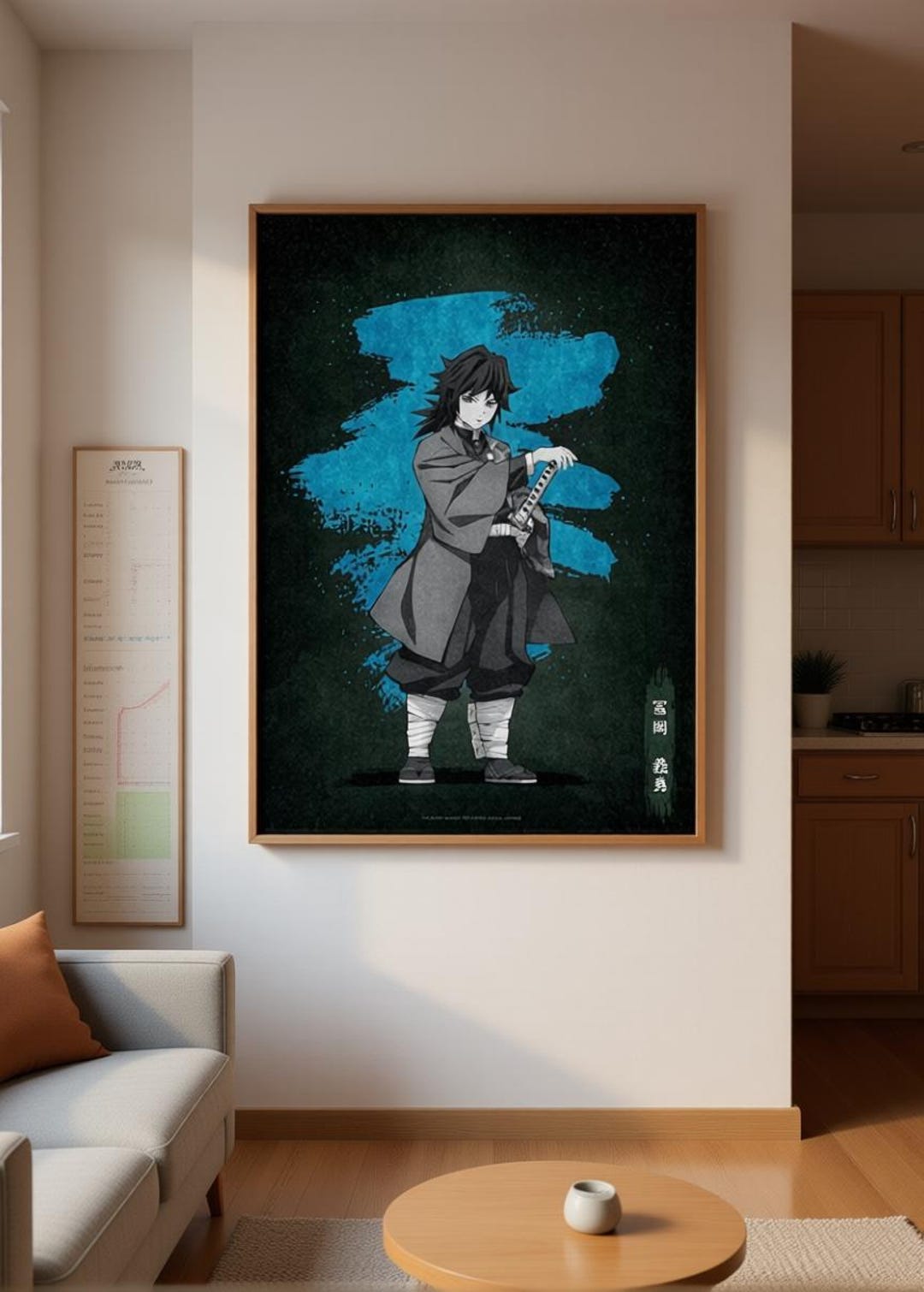 Giyu Tomioka Metal Print | Demon Slayer Anime Wall Art - Etsy