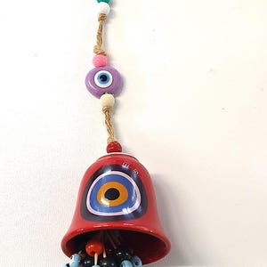 Turkish Evil Eye Assorted Colored Bells Coffee Cup Design Decorative ...
