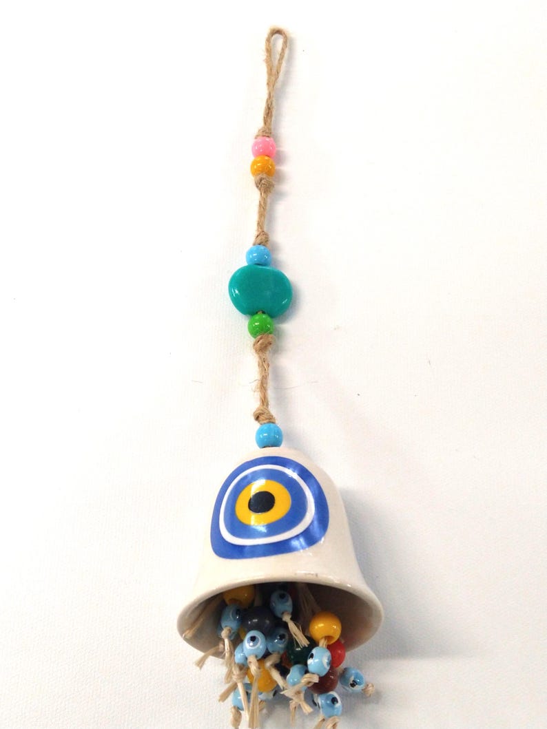 Turkish Evil Eye Assorted Colored Bells Coffee Cup Design Decorative ...